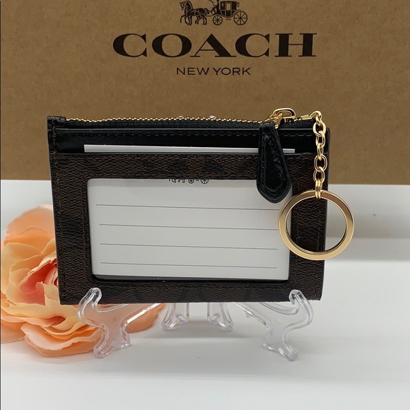 Coach | Bags | Mini Skinny Id Case In Signature Canvas | Poshmark
